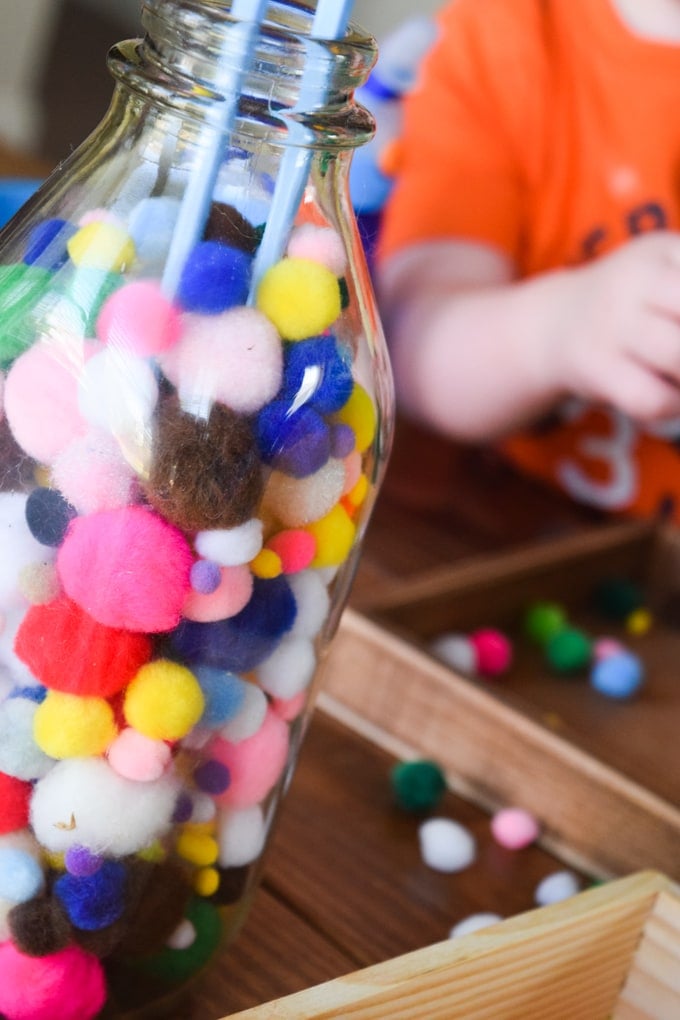 Pom Pom Sorting Activities - This Little Home of Mine