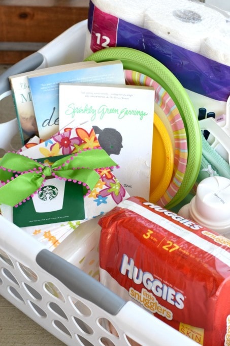 Fully Stocked Minivan Diaper Basket - This Little Home of Mine