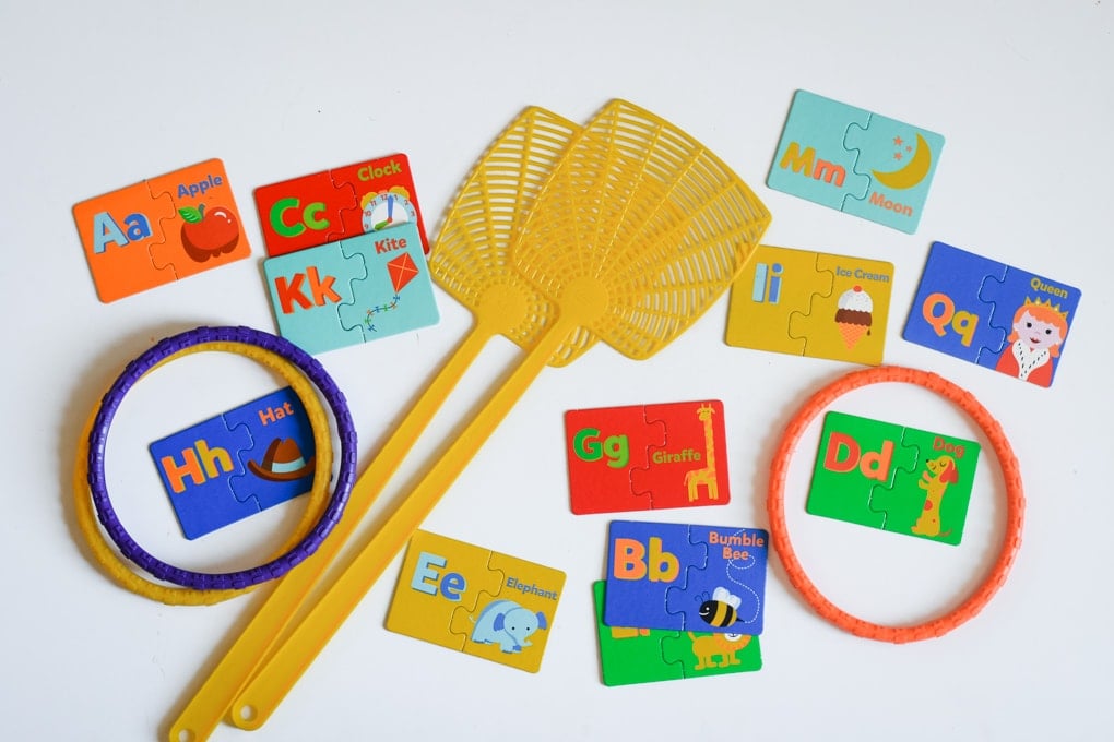 Alphabet Games: Swat the Letter & Ring Around the Letter - This Little ...