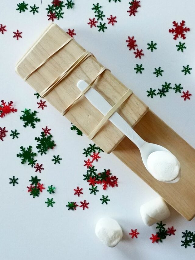 Christmas STEM: Snowball Launcher Story - This Little Home of Mine