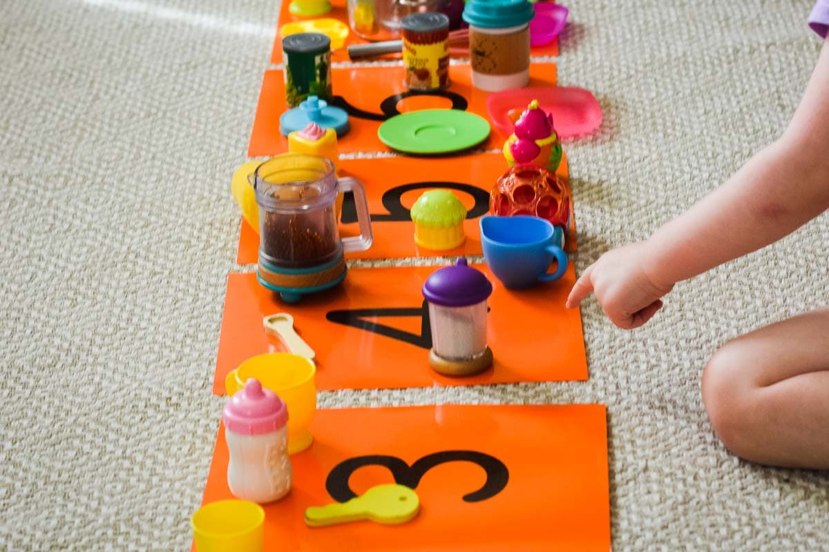 Sensory Learning: Whole Body Number Line - This Little Home of Mine