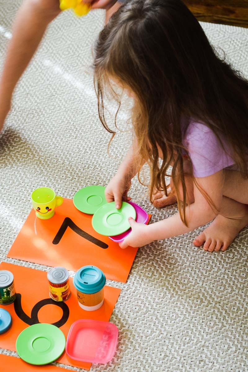 Sensory Learning: Whole Body Number Line - This Little Home of Mine