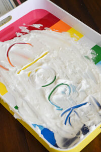 Shaving Cream Writing Activity - This Little Home of Mine