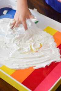 Shaving Cream Writing Activity - This Little Home of Mine