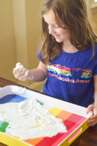 Shaving Cream Writing Activity - This Little Home of Mine