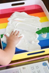 Shaving Cream Writing Activity - This Little Home of Mine